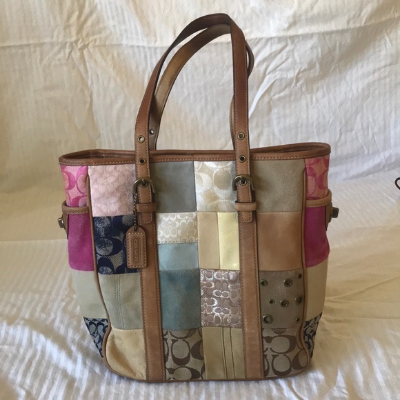 Coach | Bags | Vintage Coach Signature Patchwork Tote | Poshmark